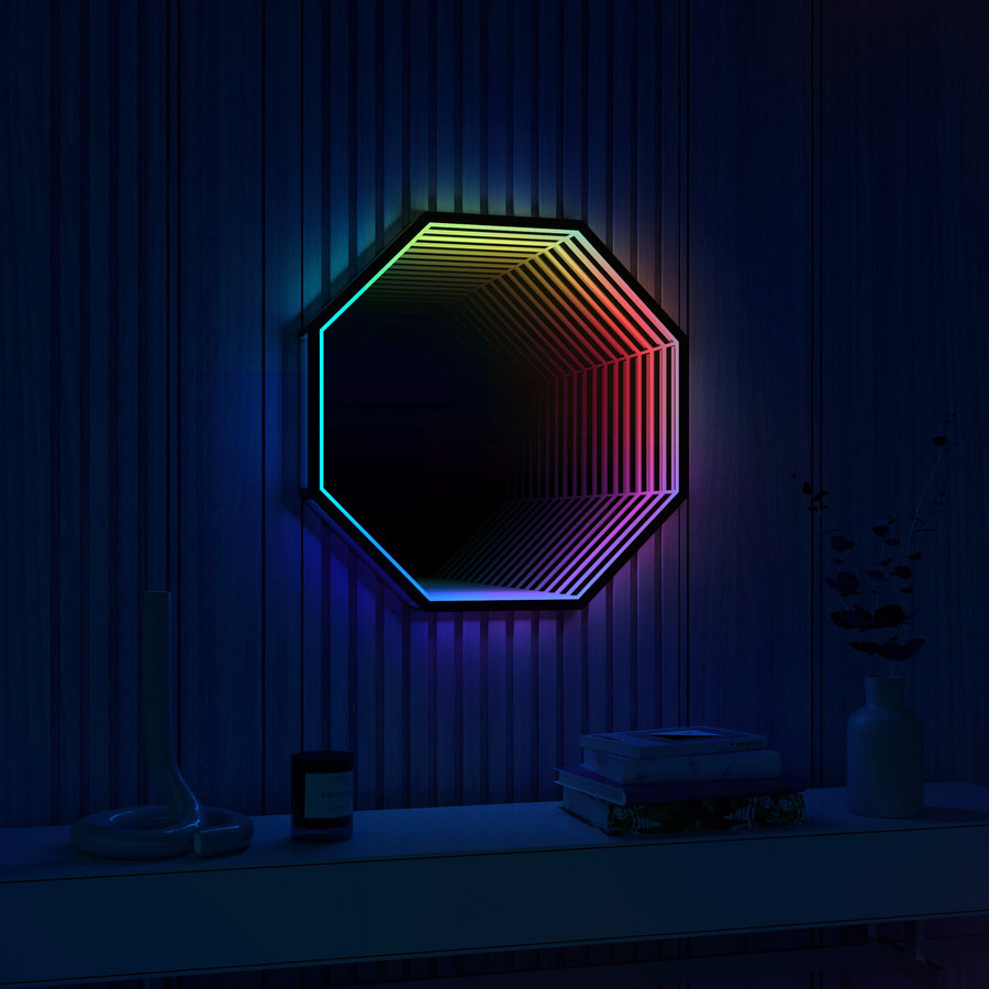 3D Octagon Infinity Mirror Light | Ozarké