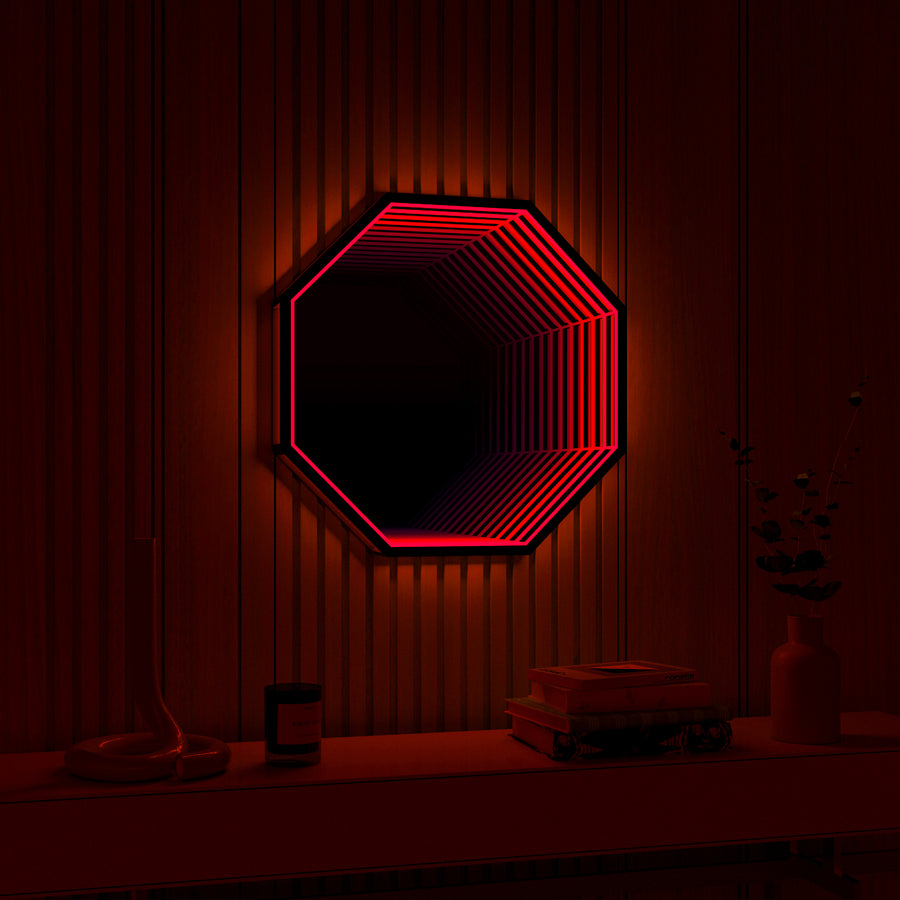 3D Octagon Infinity Mirror Light | Ozarké