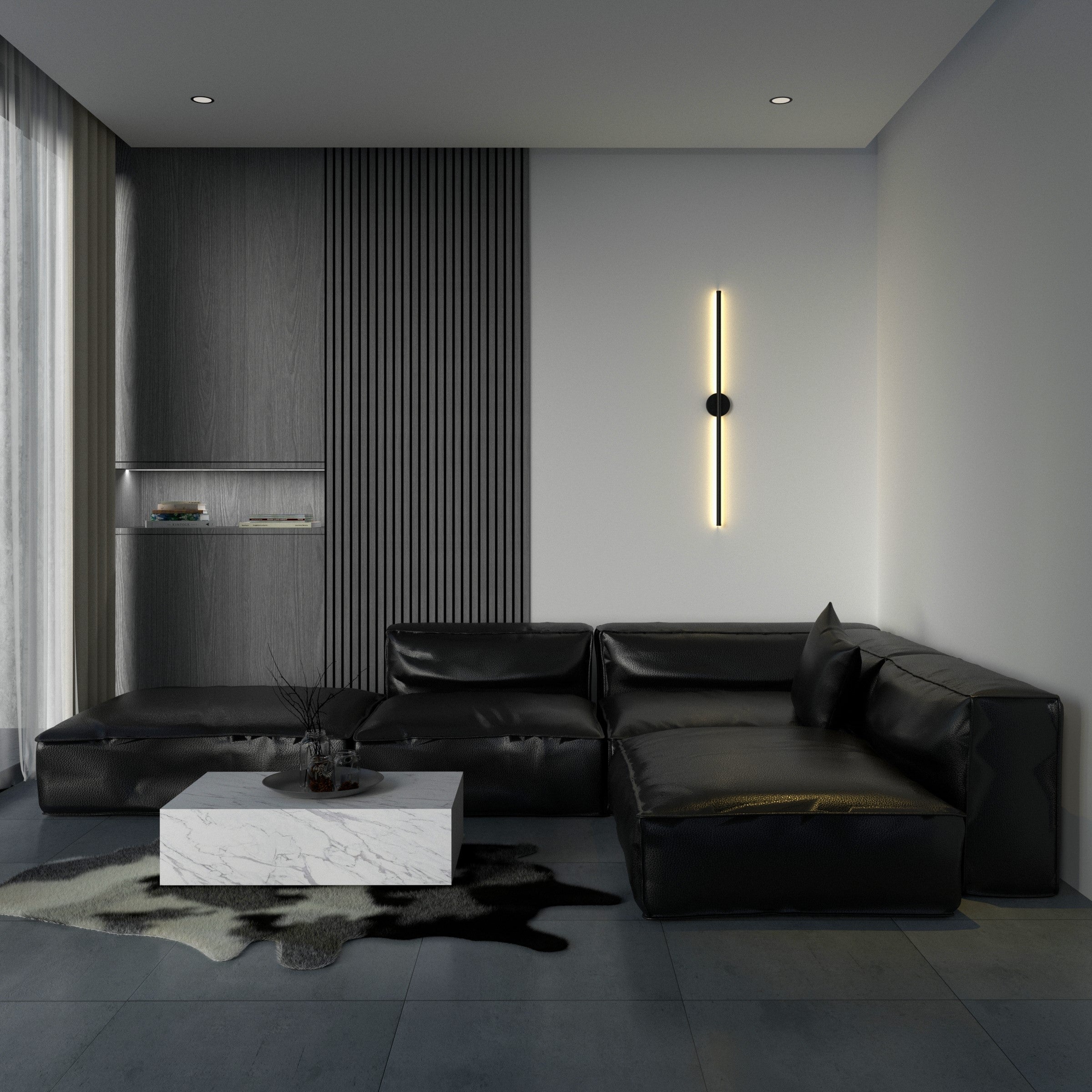 Minimalist LED Round Wall Sconce - Modern Ambient Atmosphere Lighting ...