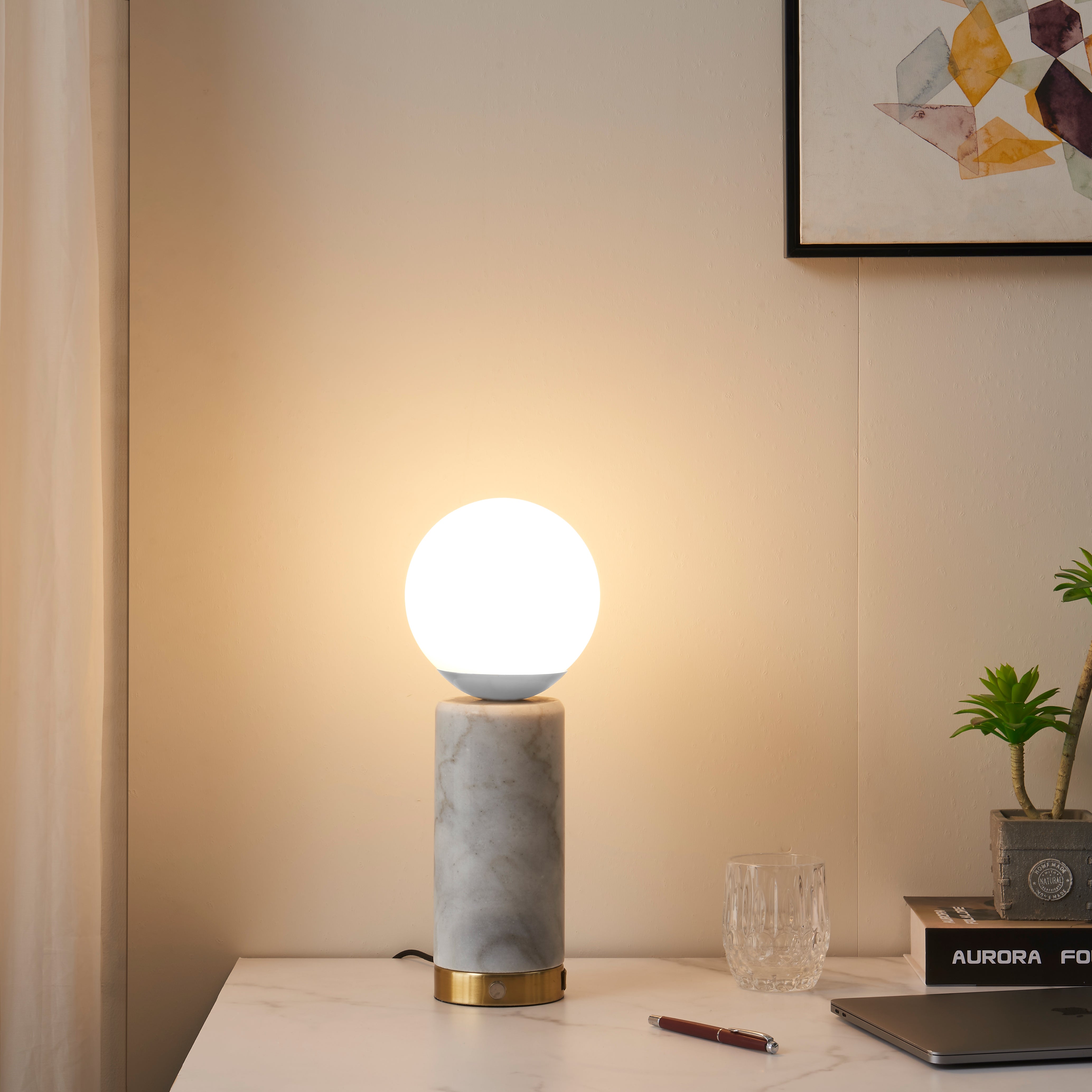 Marble Glow Table Lamp – Ozarké