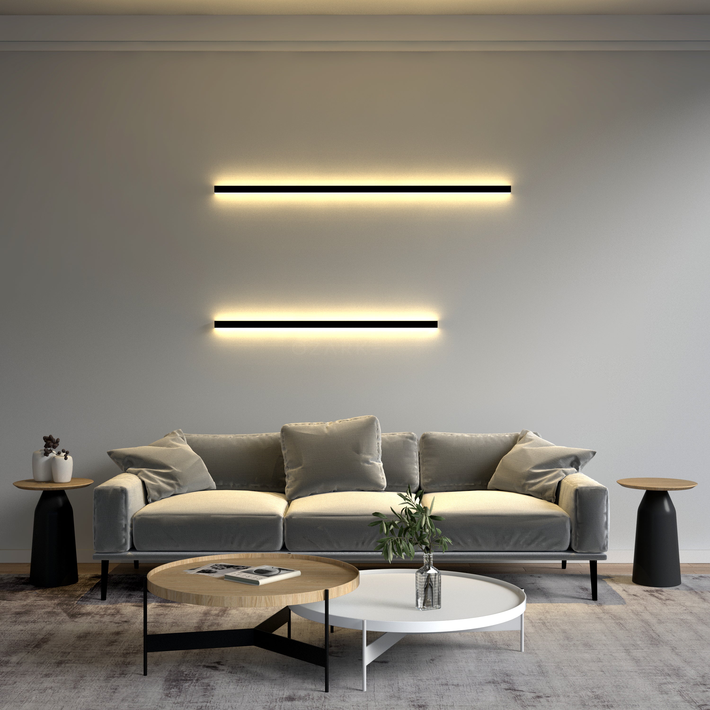 Minimalist Linear LED Wall Lamp – Alexa Compatible Light | Ozarke
