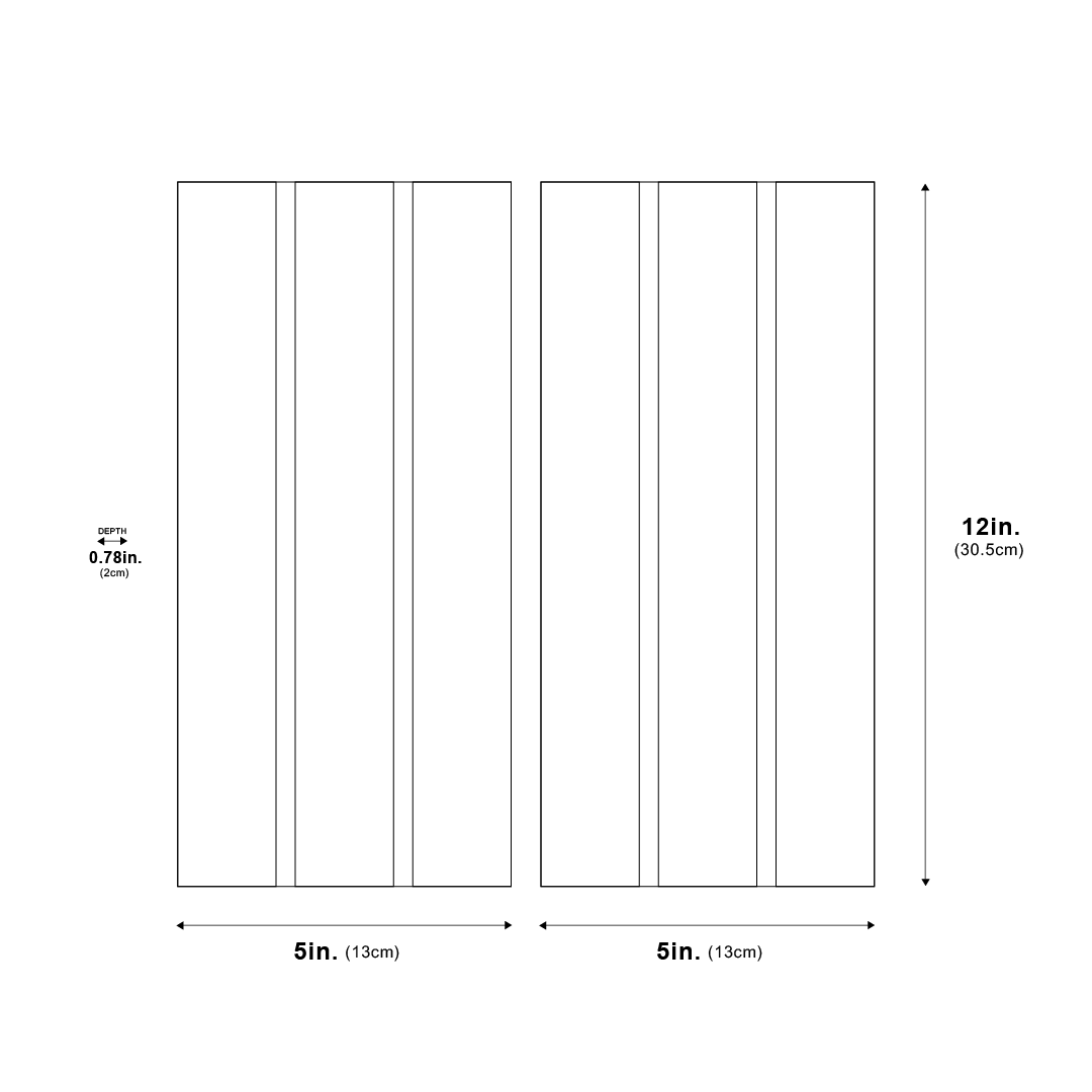 Acoustic Wide Slat Sample