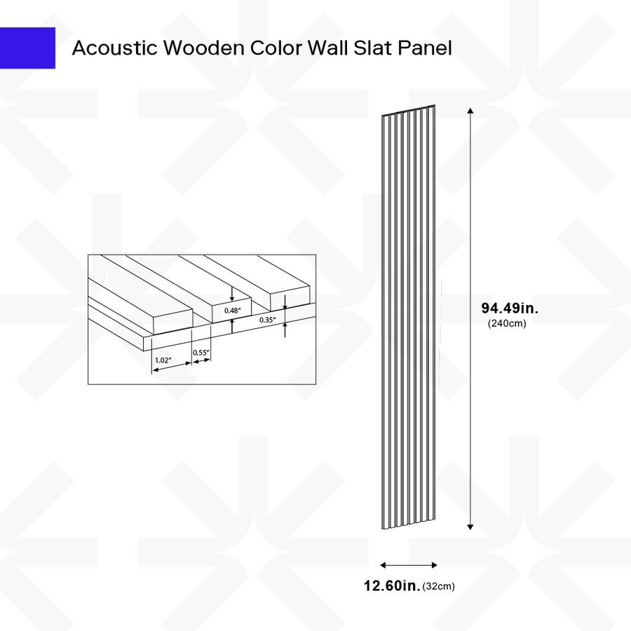 Acoustic Wood Color Panel