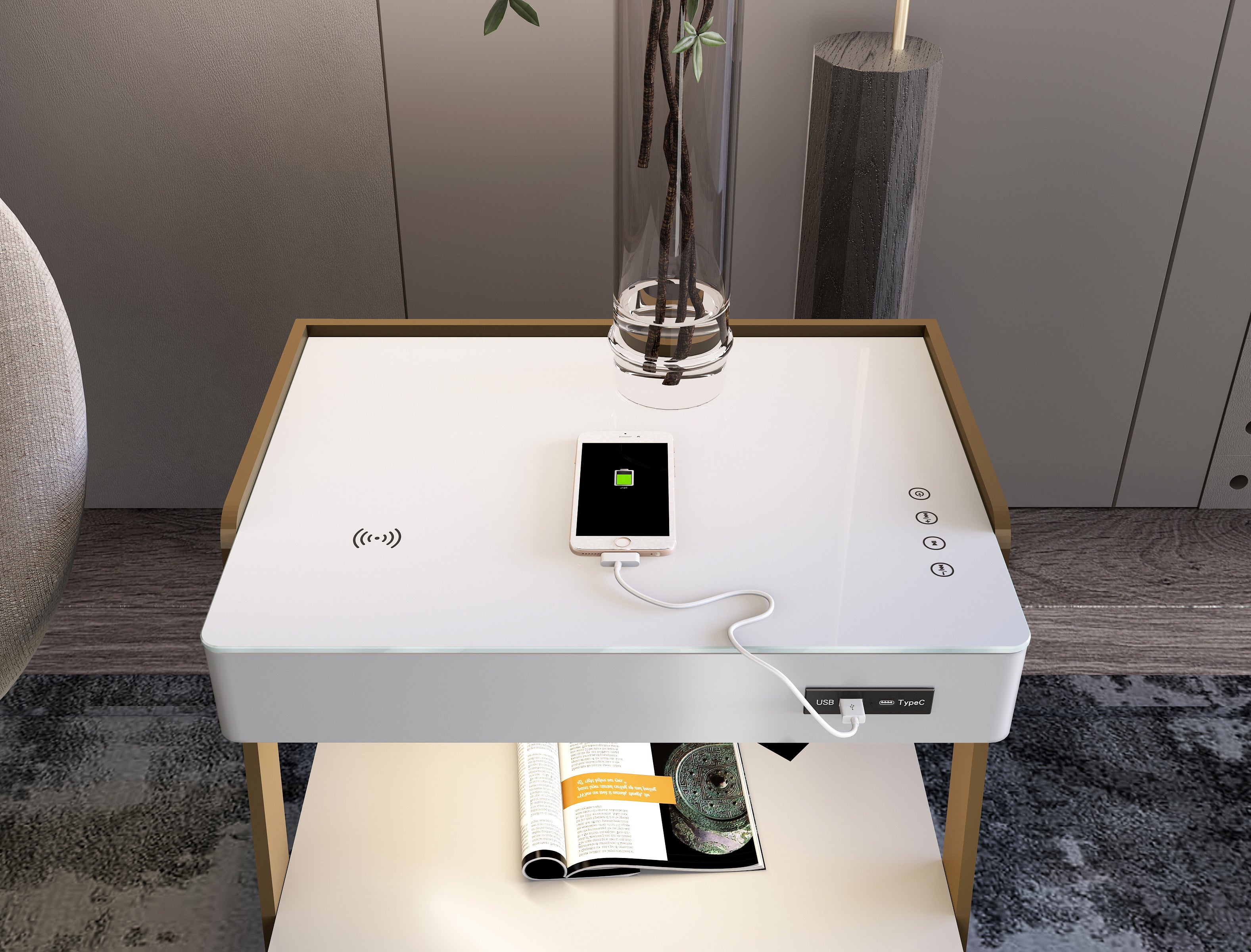 Bedside Beacon Smart Table – Ozarké