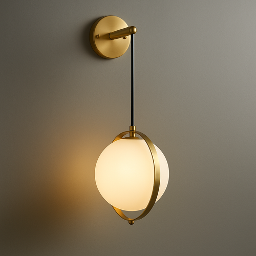 Modern Minimalist Round Wall Sconce | Minimalist Wall Lamp | Ozarke