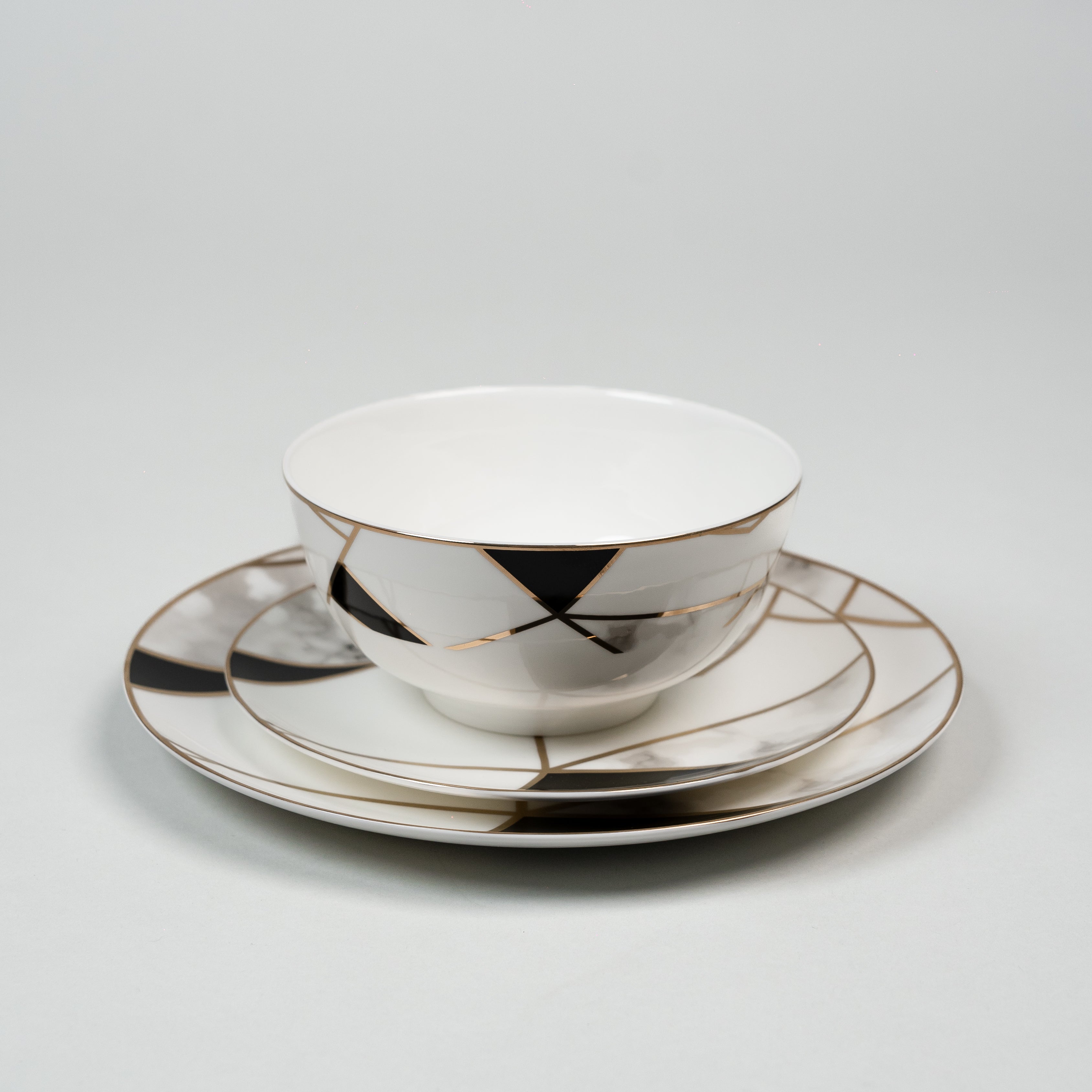 Transform Gold Marble Plate Set | Ozarké