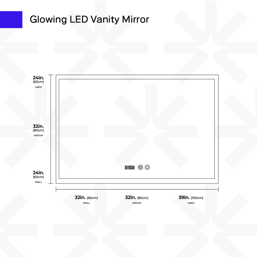 Glowing LED Vanity Mirror