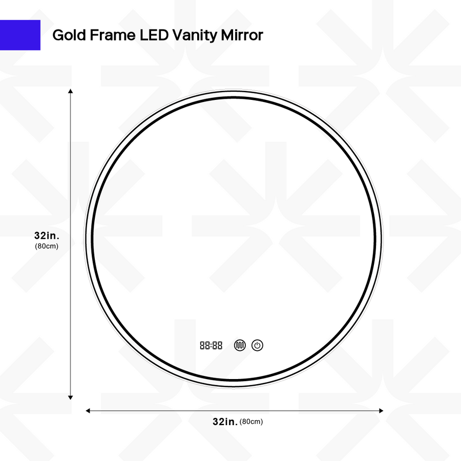 Gold Frame Vanity Mirror
