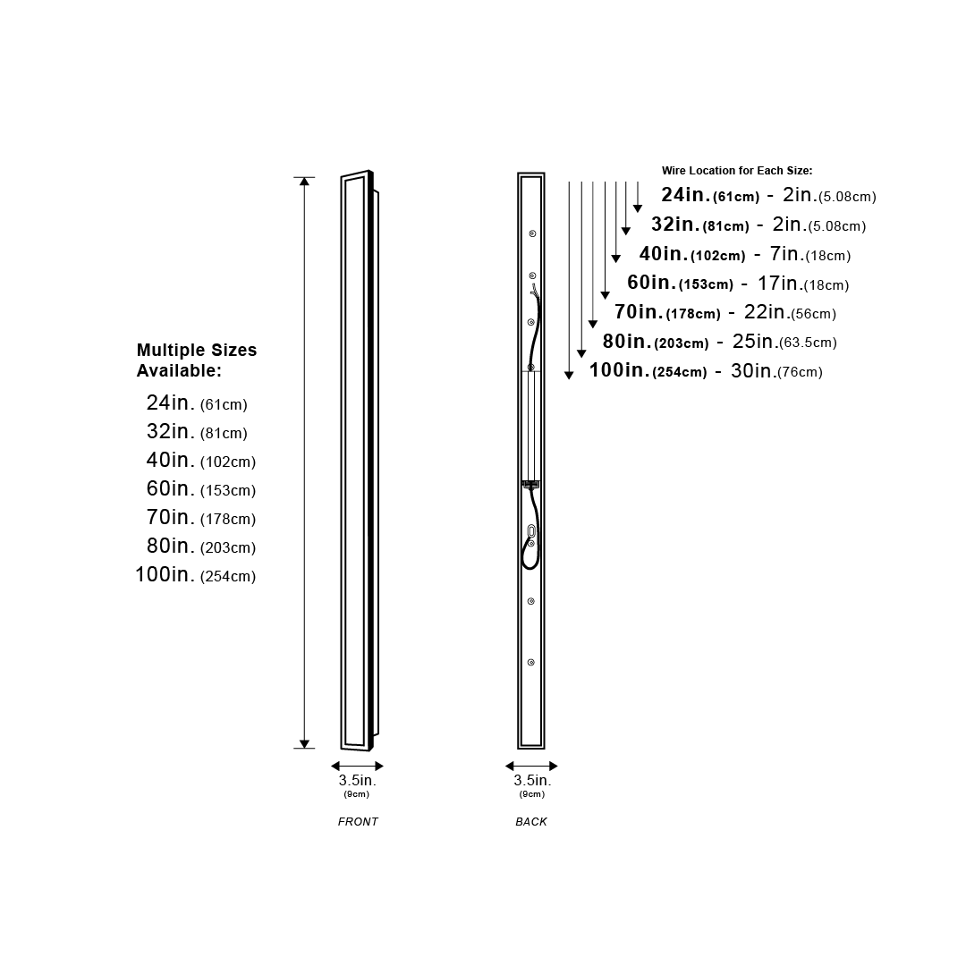 Outdoor Minimalist Linear Wall Lamp – LED Atmosphere Lighting | Ozarke