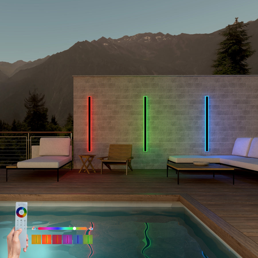 Immense RGB Outdoor Wall Lamp IP65 | Modern Wall Lighting