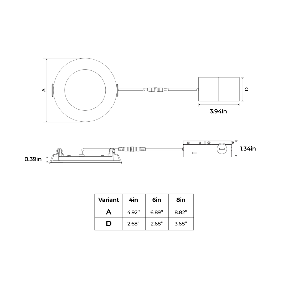 LED Round Down Lights