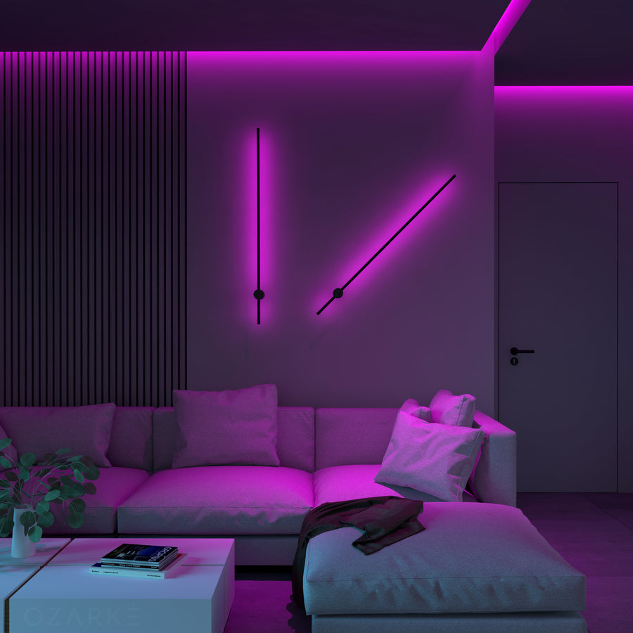 Leger Minimalist Black RGB LED Wall Lamp Sconce | Leger RGB Light Sconce