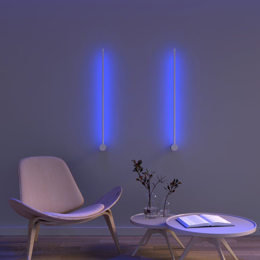 Leger Minimalist Black RGB LED Wall Lamp Sconce | Leger RGB Light Sconce