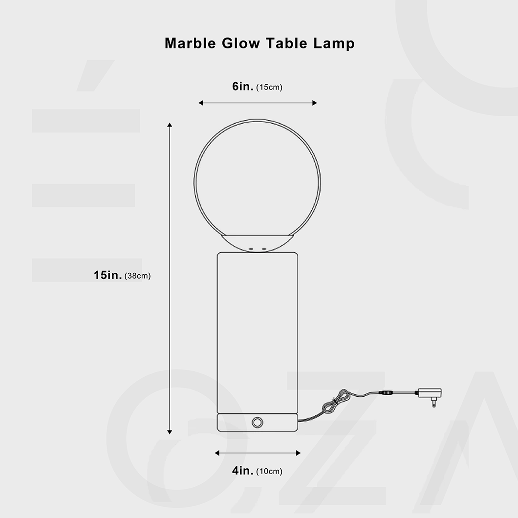 Marble Glow Table Lamp – Ozarké