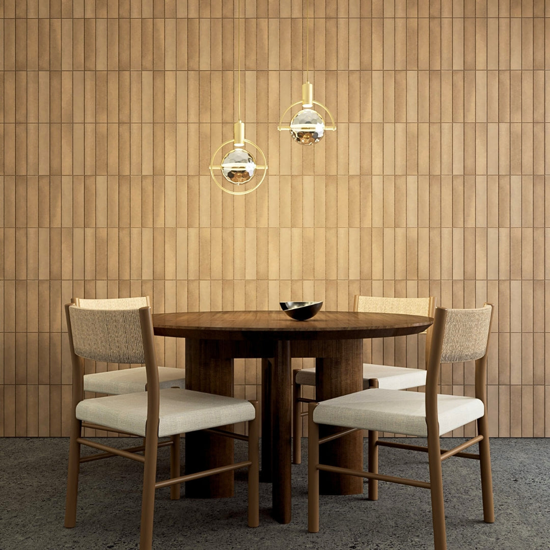 Modern Crystal Half Ring Pendant Light | Ozarke