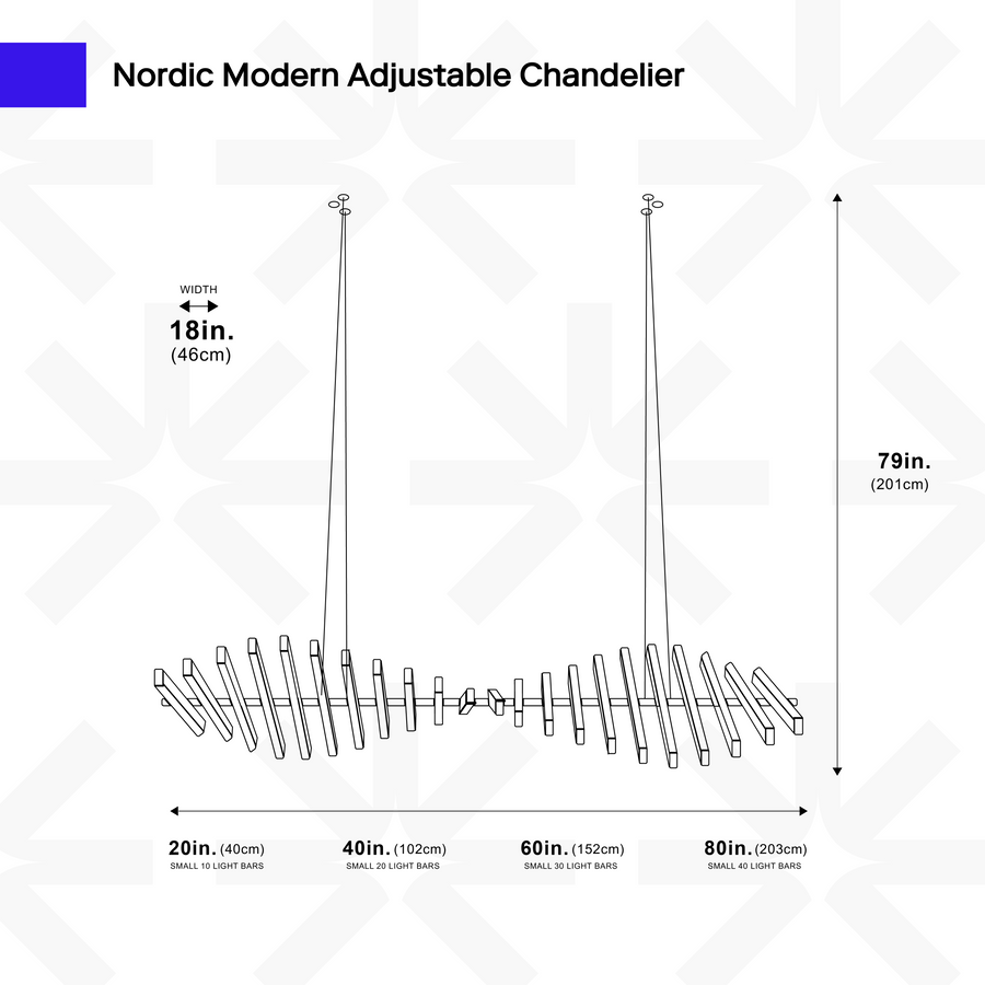 Nordic Adjustable Modern Chandelier – Stylish Pendant Lighting | Ozarke