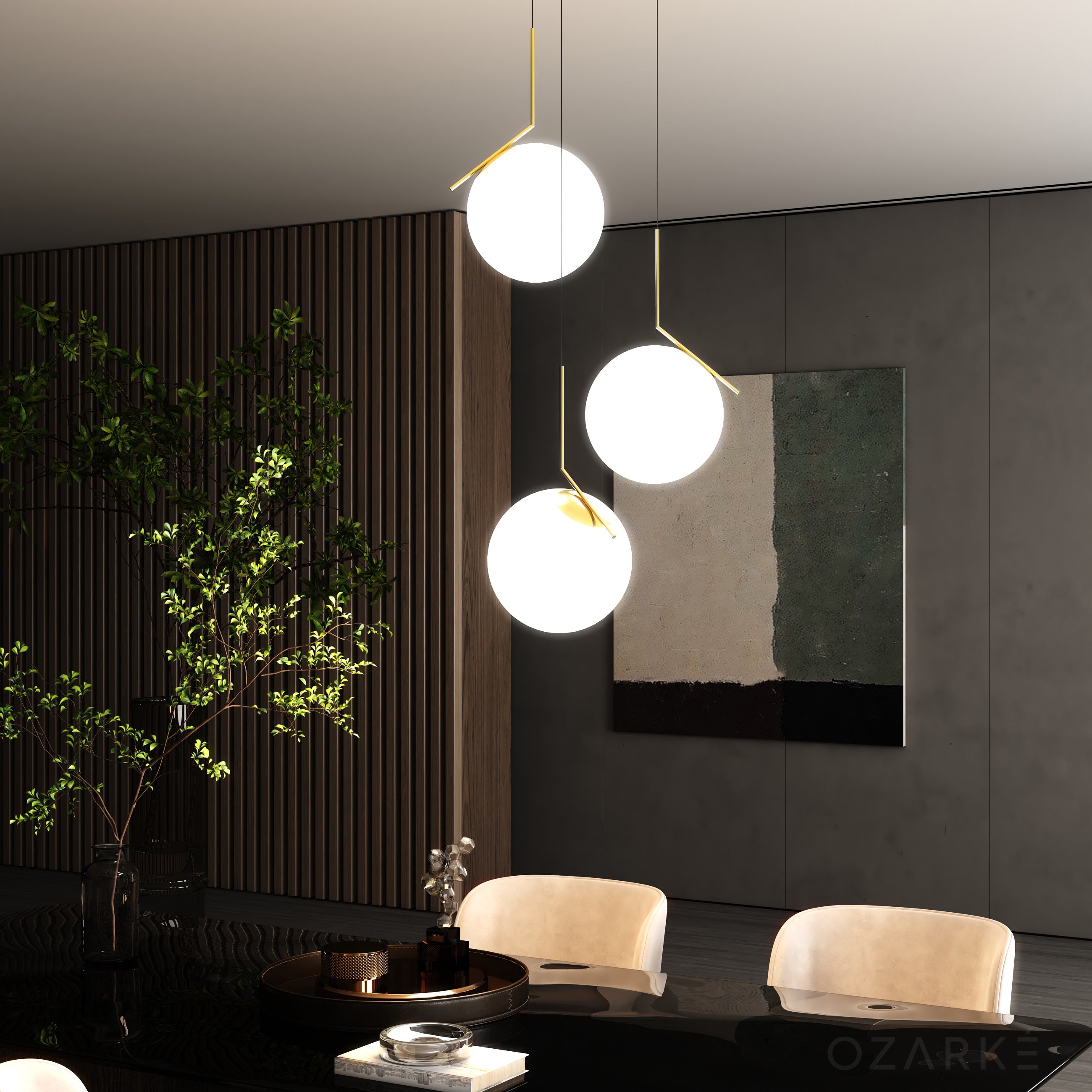 Sunset View Glass Globe Pendant – Ozarké