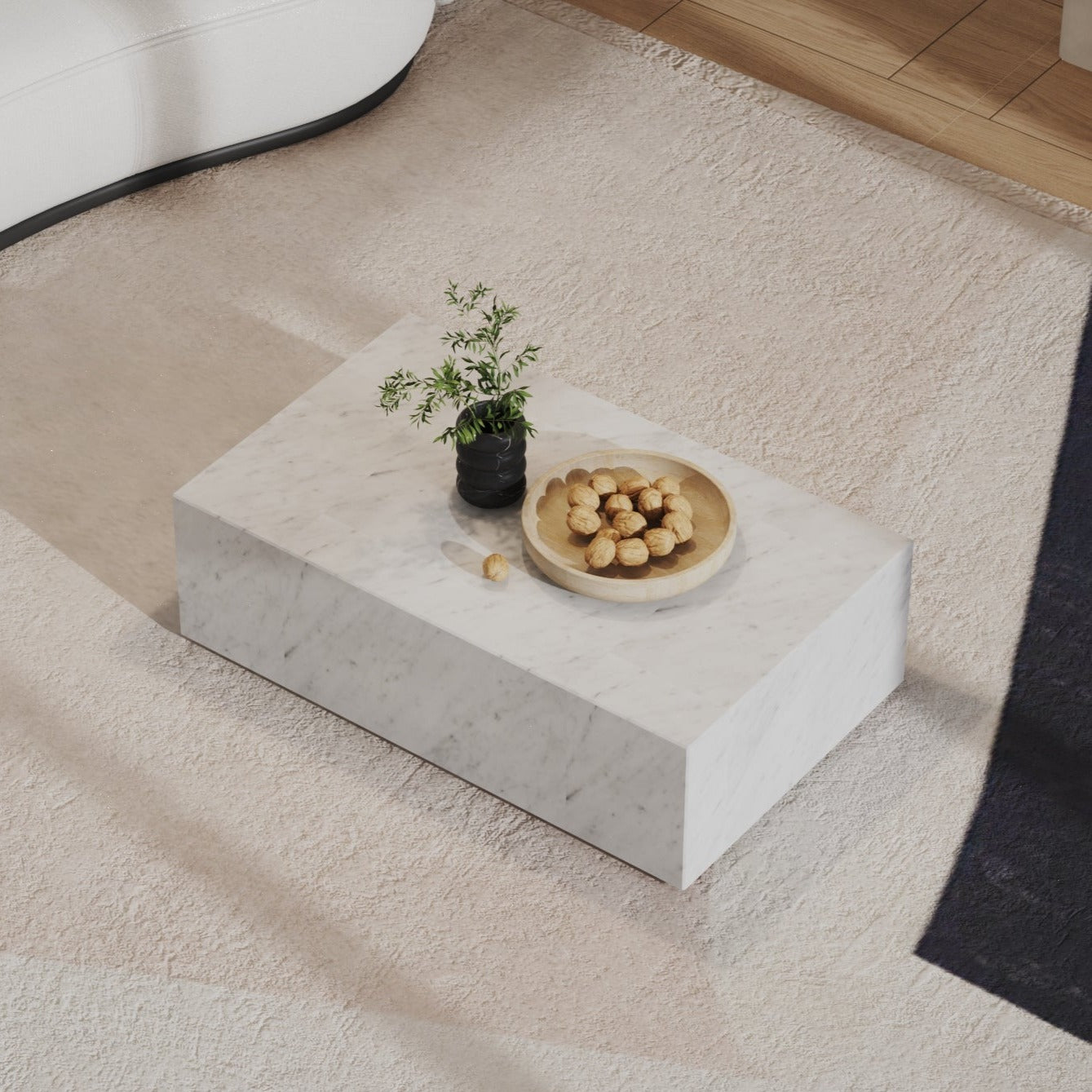 Italian Carrara White Table
