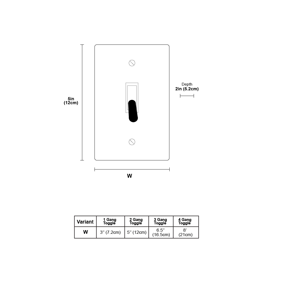Brass Toggle Switch